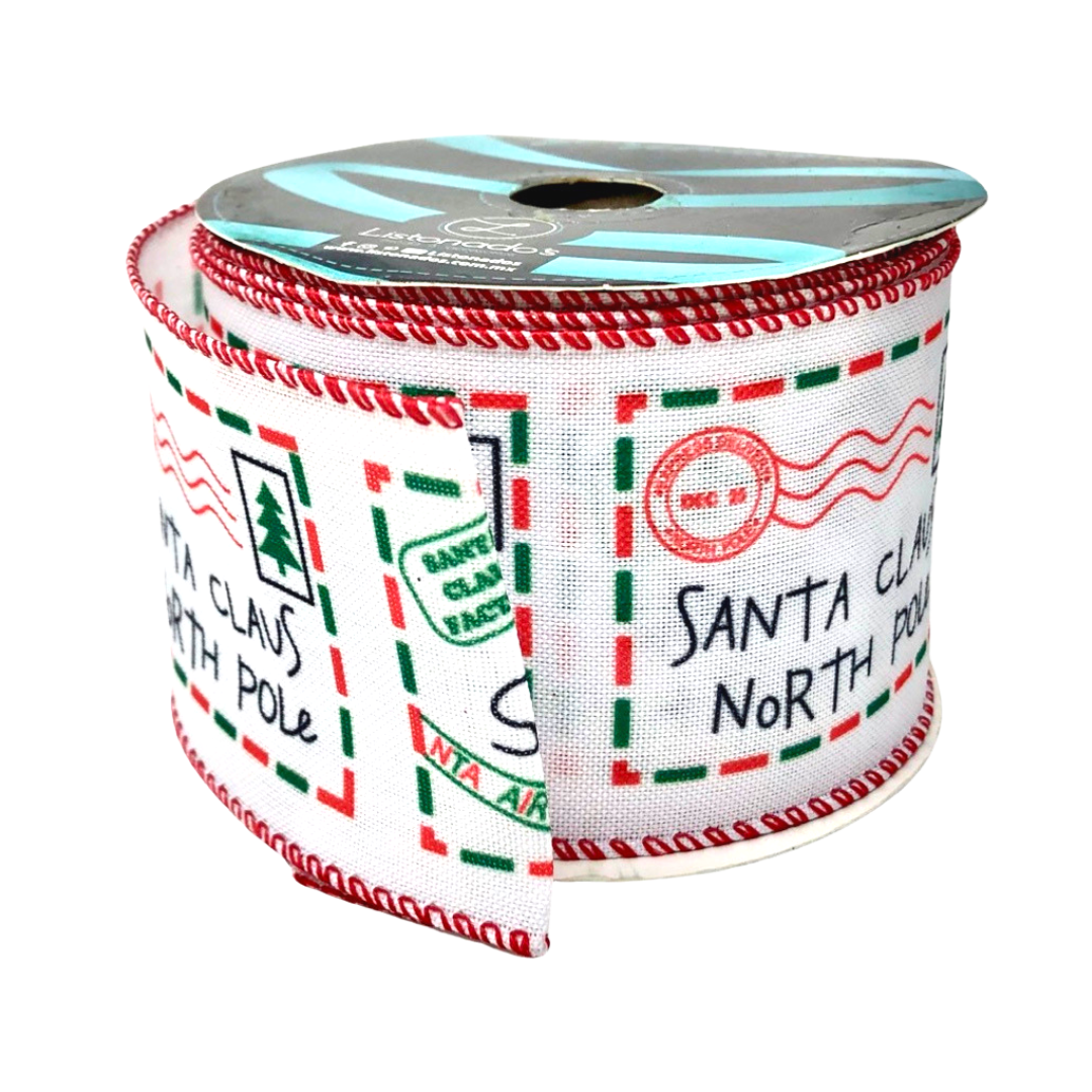 (2206-CTA) Liston Carta Santa Claus 6.3cm X 9.1 mts. – Mercería El Gato