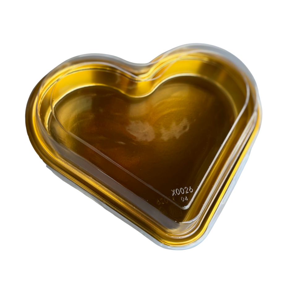 (DOMO) Domo Corazon Plastico Oro 20X18X5CM – Mercería El Gato